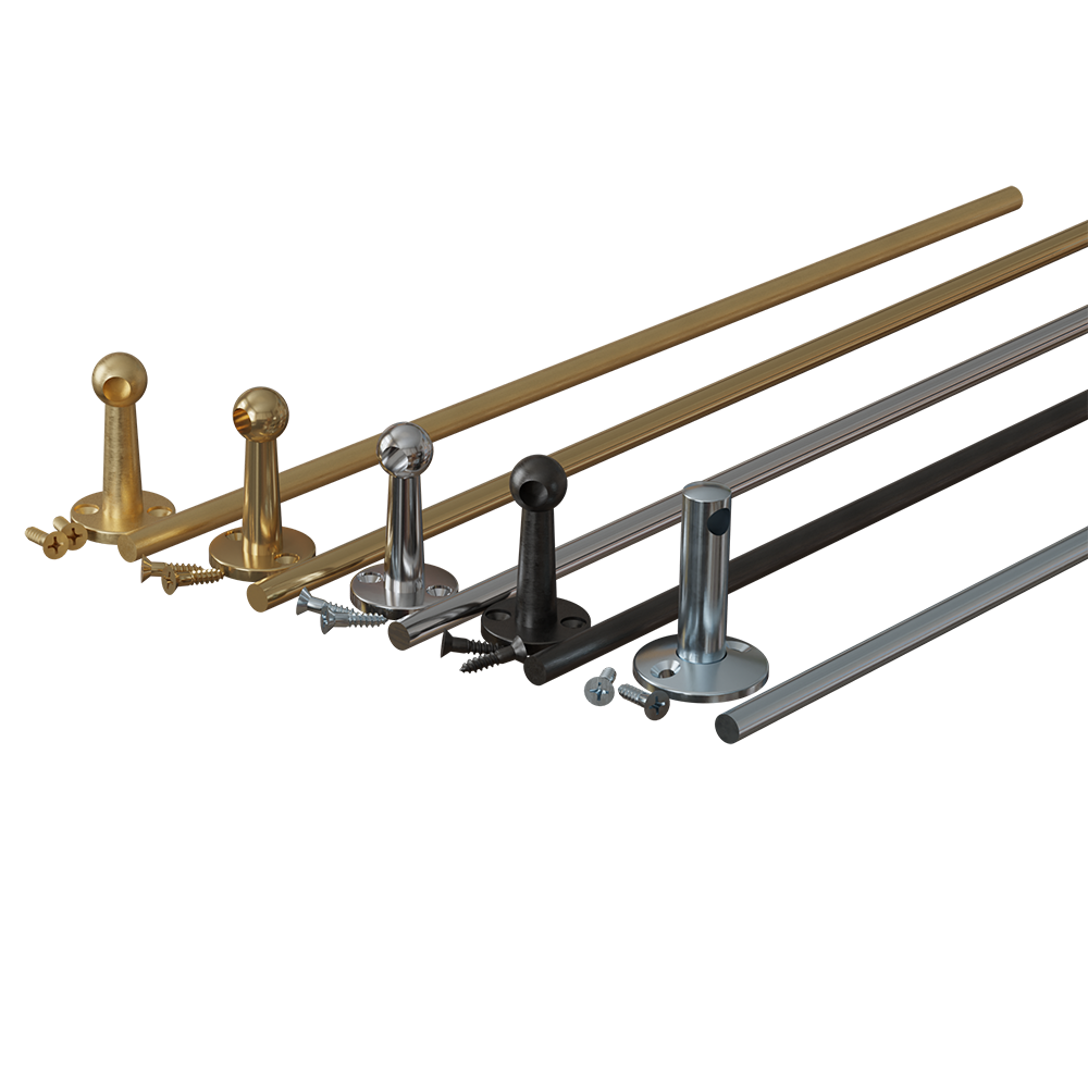 10 Piece Gallery Rail Sample Kit - Cabinet & Furniture Components ...