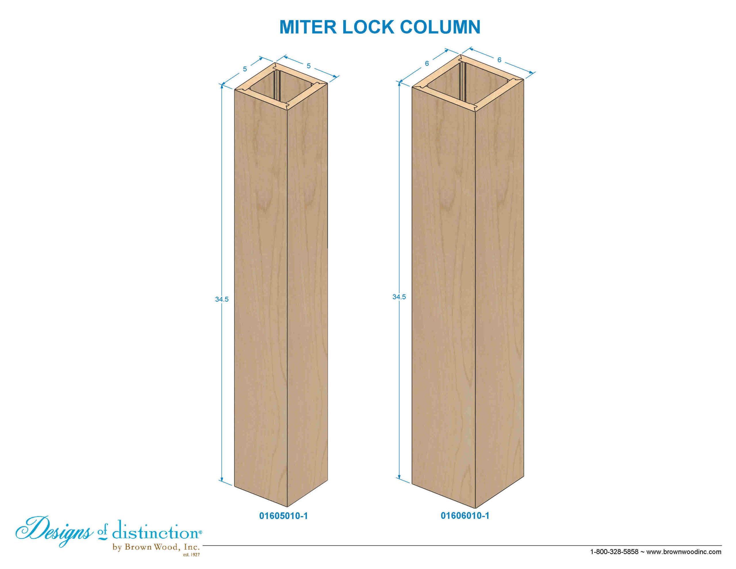 Miter Lock Columns - Cabinet & Furniture Components | Designs of ...