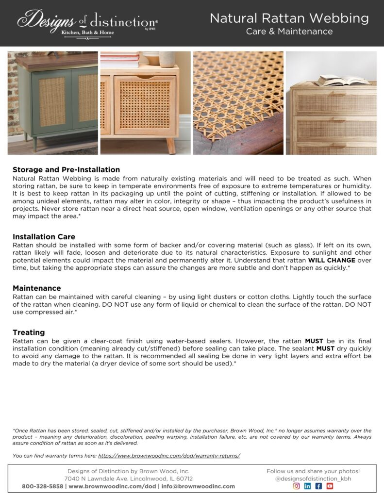 Rattan Maintenance - Designs of Distinction